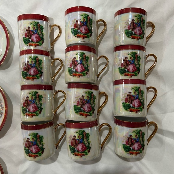Dining | Vintage Japanese Lusterware Espresso Turkish Coffee Set | Poshmark